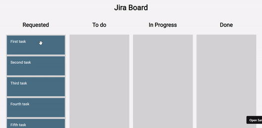 Drag and Drop functionality using react-beautiful-dnd