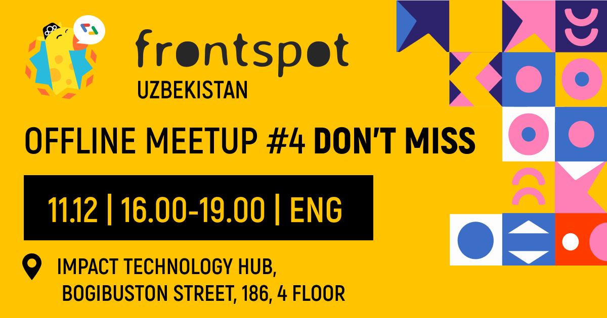 FrontSpot Uzbekistan Offline MeetUp #4