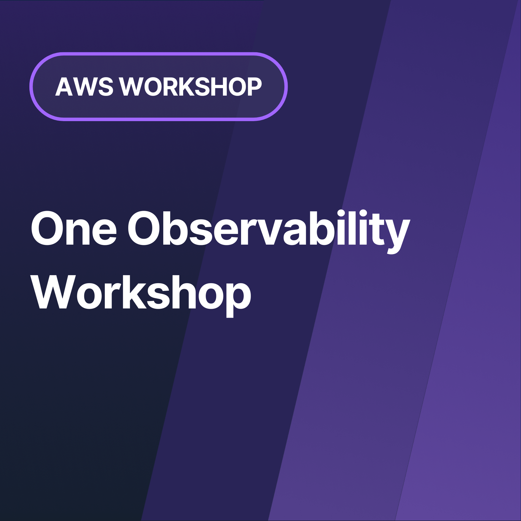 AWS Workshop: One Observability Workshop
